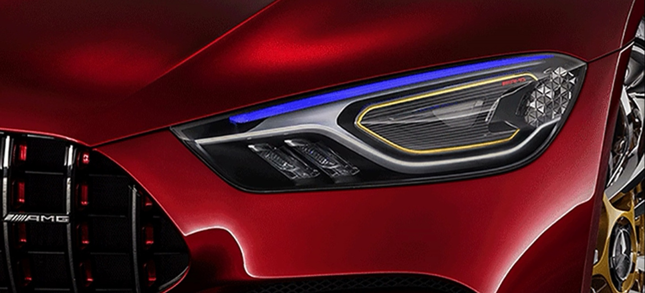 Genfer Autosalon: Mercedes-AMG Showcar: Animation: Der Scheinwerfer des ...