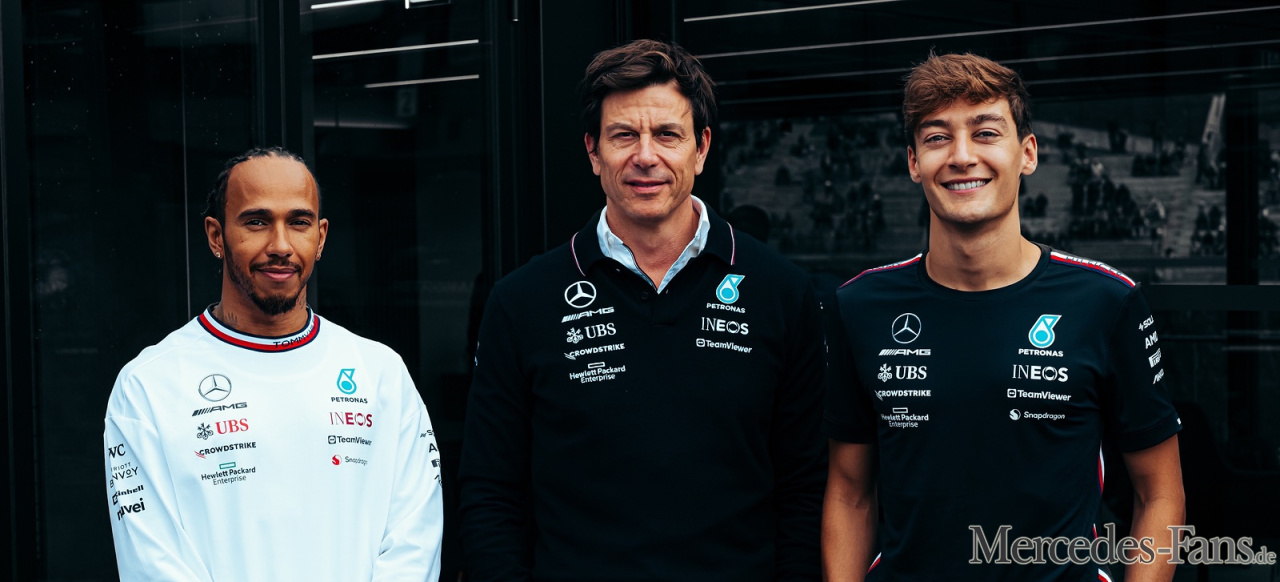 Mercedes-AMG Petronas F1 Team stellt die Fahrer-Weichen: Hamilton und Russell verlängern bis ...
