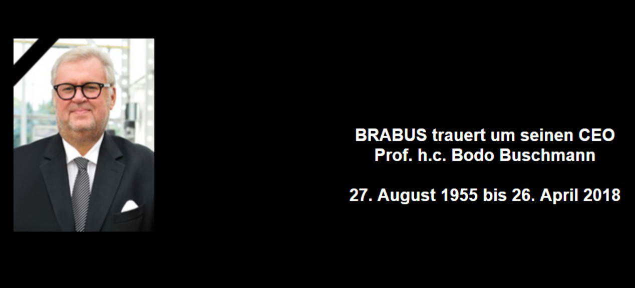 BRABUS-Gründer Bodo Buschmann ist verstorben: BRABUS trauert um seinen ...