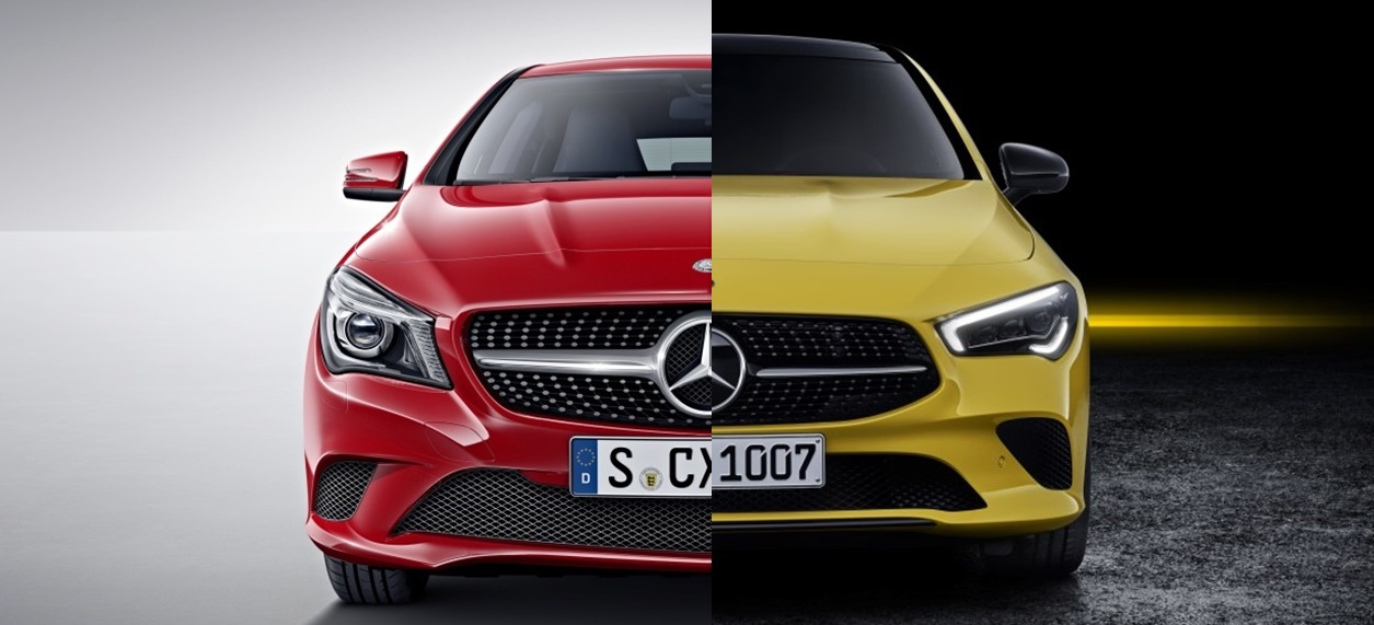 CLA Shooting Brake - Kopf an Kopf: x117 vs. x118: Gesichtsvergleich: Mercedes CLA Shooting Brake ...