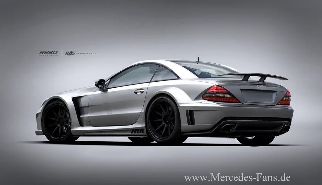 SL im XL-Format: Tuning für den Mercedes R230: Extremes Widebody-Kit ...